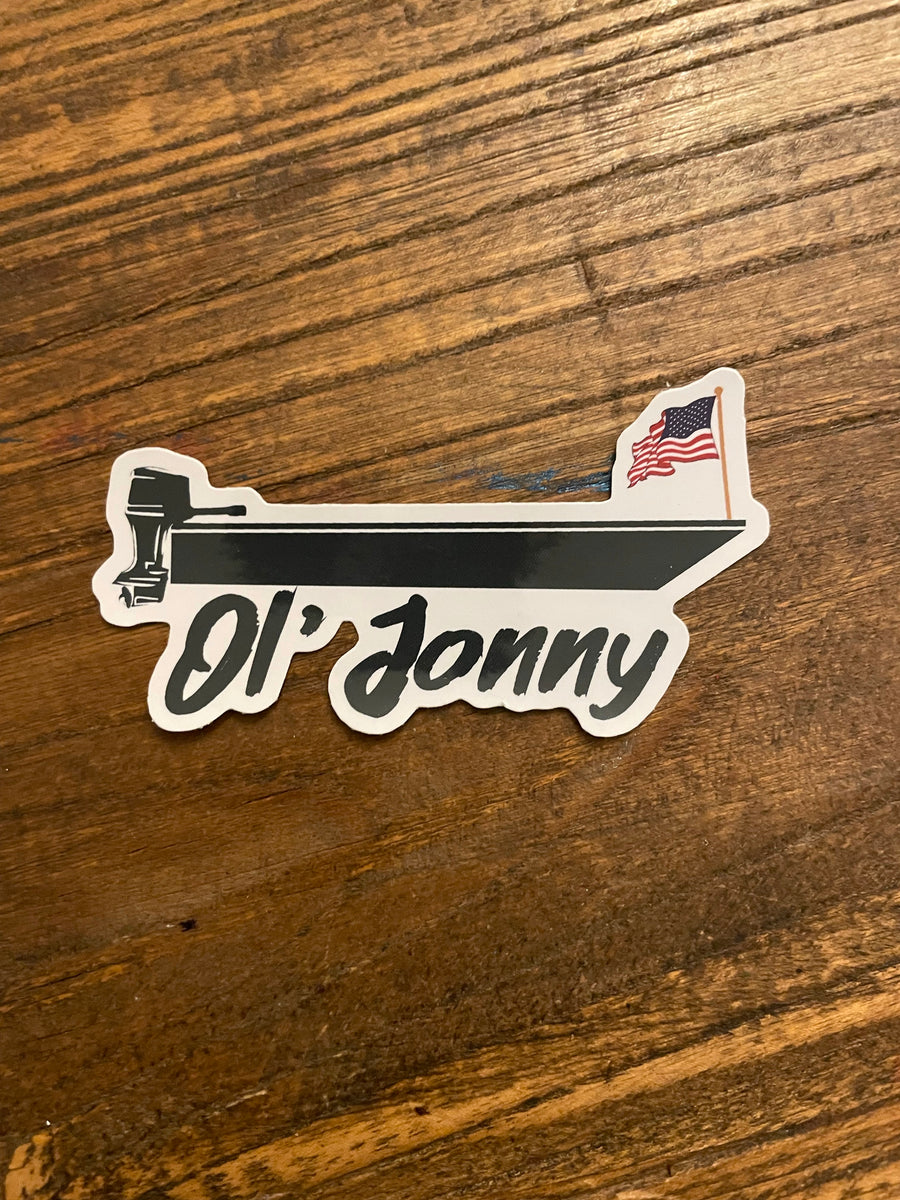 Ol Jonny sticker – The Jon Yacht